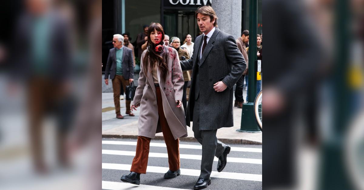 Dakota Johnson & Josh Hartnett Film Bloody Scene For 'Verity': Photos