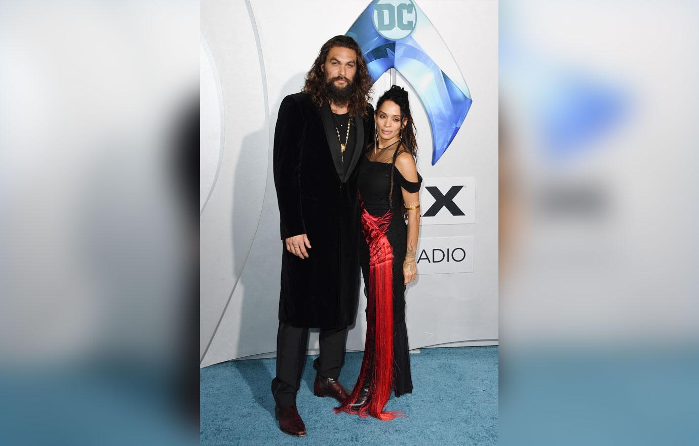 Jason Momoa And Wife Lisa Bonet Pack On Pda At Aquaman Premiere