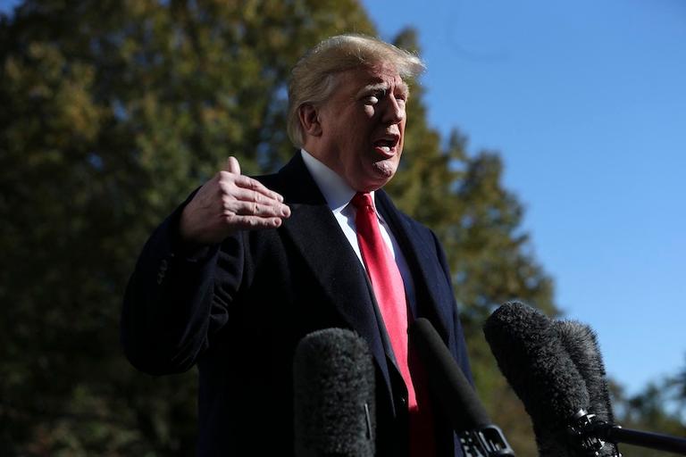Donald Trump Grips Stair Railing After Dragging His Right Leg: Watch