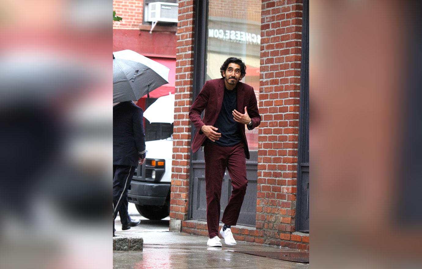 Dev Patel Caught In NYC Downpour While Filming Movie Modern Love