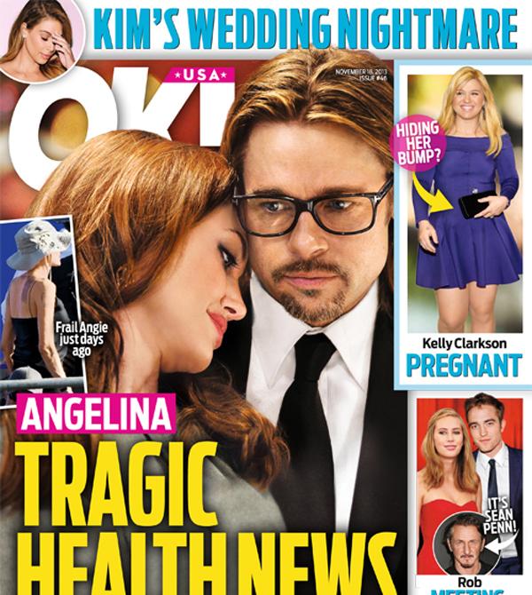 This Week's OK! Magazine Cover Story: Angelina's Tragic Health News