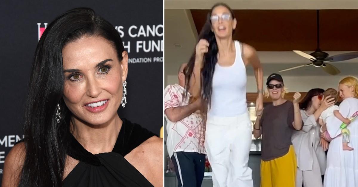 Demi Moore, 61, Shows Off Bikini Body With Daughters: Photos