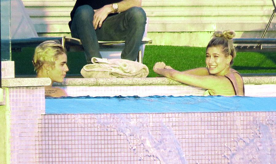“Best Friends” Justin Bieber And Hailey Baldwin Get Cozy While Swimming ...