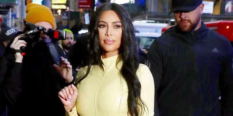 Kim Kardashian Wears Yellow Outfit For 'Good Morning America'