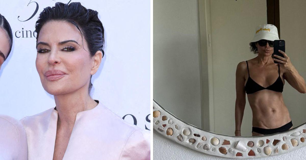 Lisa Rinna Stuns In Tiny Black Bikini: Photos