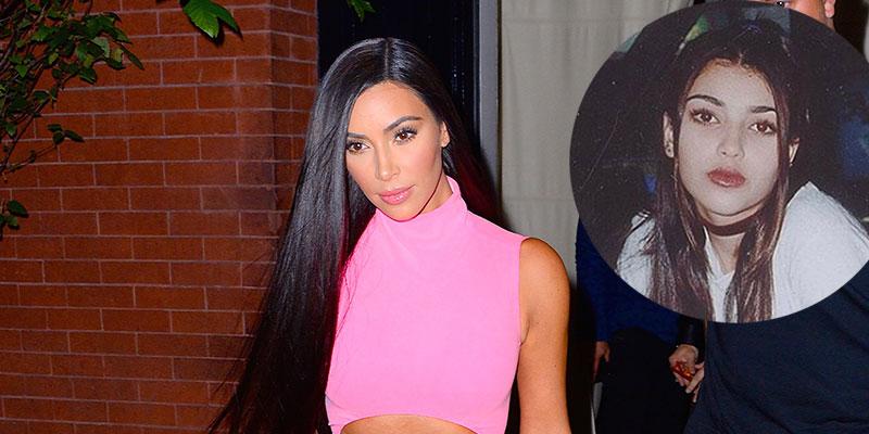 Kim Kardashian Appears Unrecognizable In Goth-Looking Throwback Pic