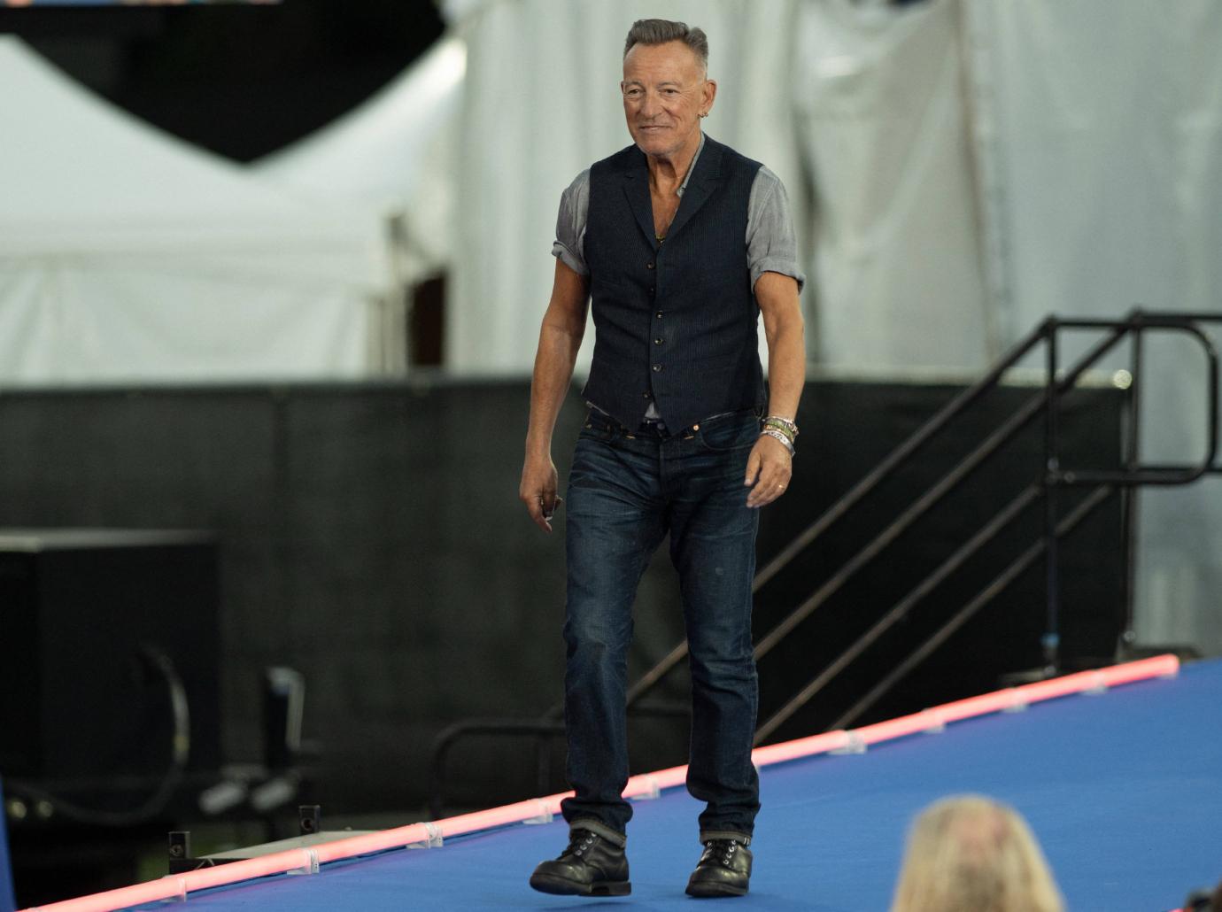 Bruce Springsteen Slams 'Tyrant' Donald Trump At Kamala Harris Rally