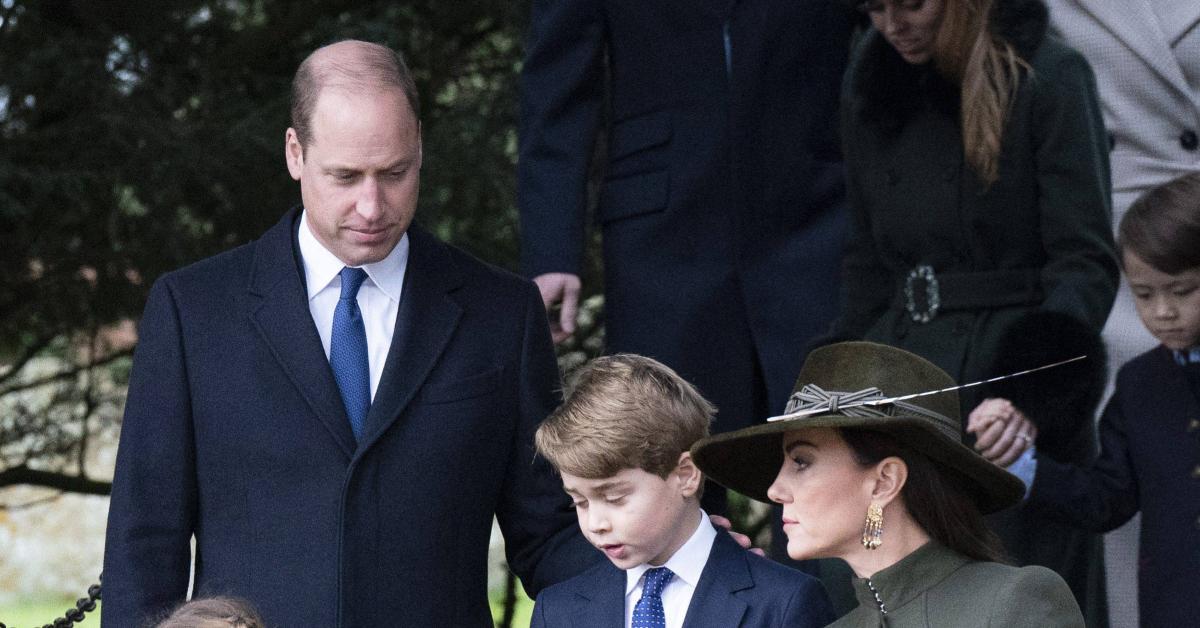 Prince William, Kate, Andrew Walk Alongside Charles On Christmas Day