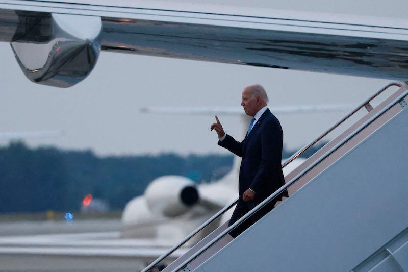 Joe Biden Almost Falls Down Stairs Of Air Force One
