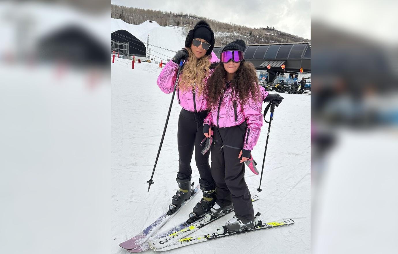 Mariah Carey Takes Kids Skiing Ahead Of Possible Custody Battle