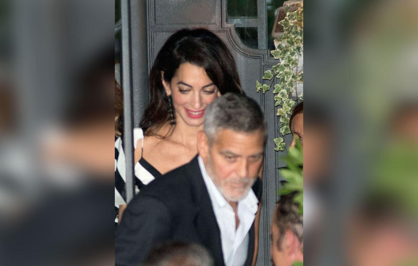 PICS George And Amal Clooney Enjoy A Romantic Dinner Date In Italy