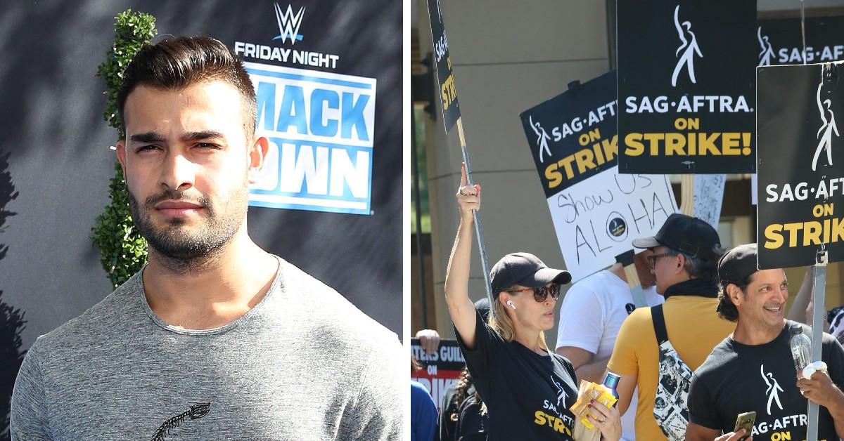 Sam Asghari Seen On SAG Strike Picket Line After Britney Split: Photo