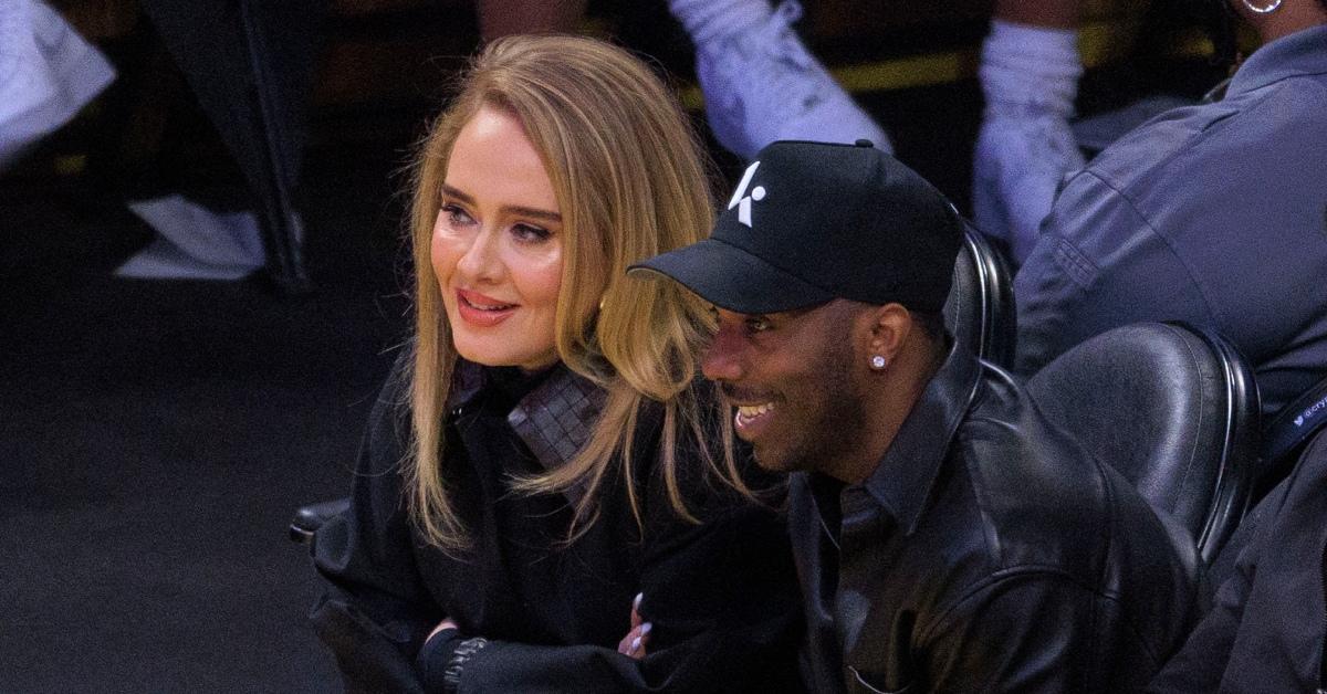 Adele & Fiance Rich Paul Look Happy At Lakers Game: Photos