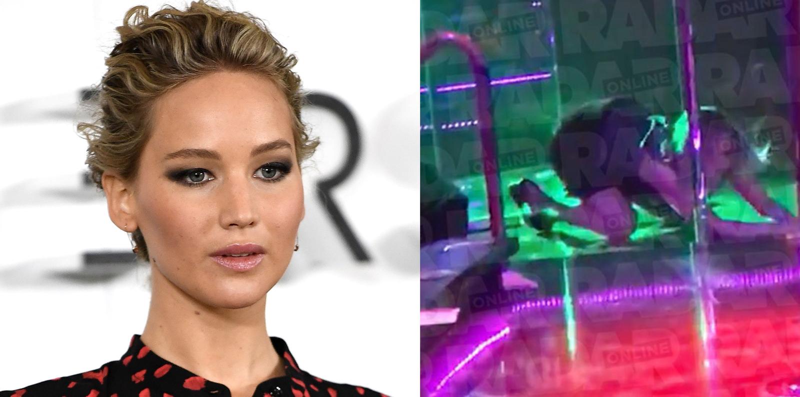 Photos: Jennifer Lawrence Shirtless In Strip Club Dance