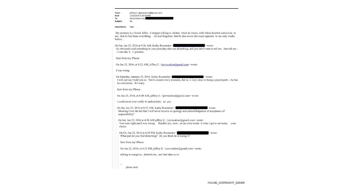 Jeffrey Epstein Emails Reveal Why He 'Stopped Talking' To Bill Clinton