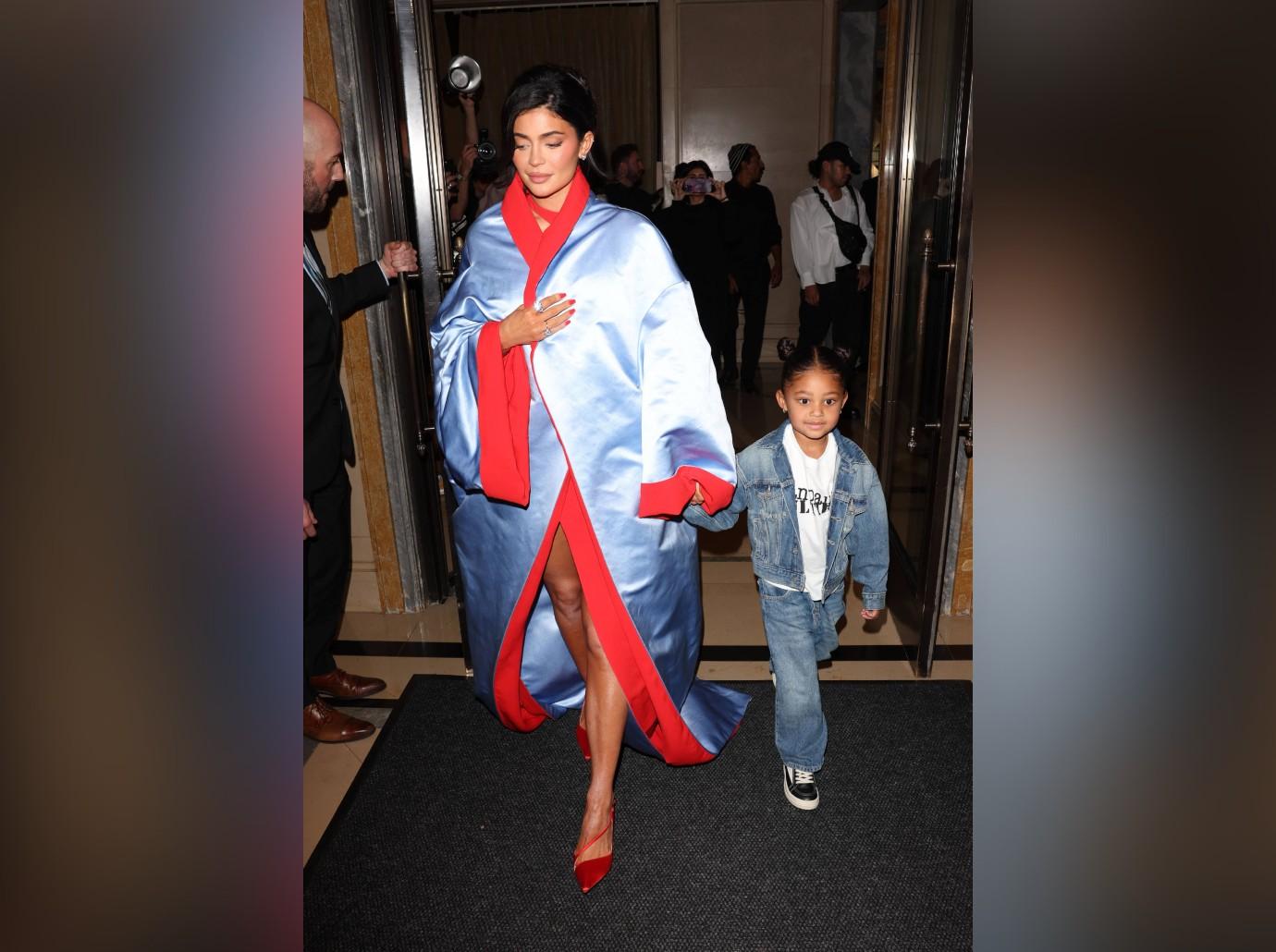 Kylie Jenner Steps Out With Daughter Stormi Before Met Gala: Photos