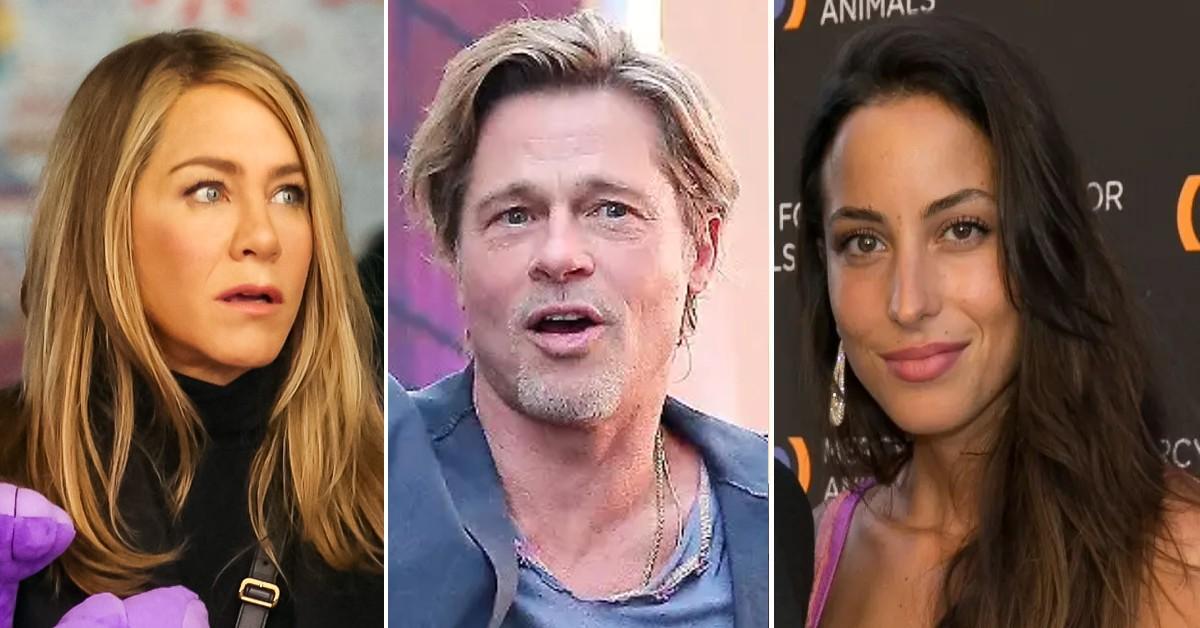 Brad Pitt & Ines De Ramon Nearly Run Into Jennifer Aniston At Airport