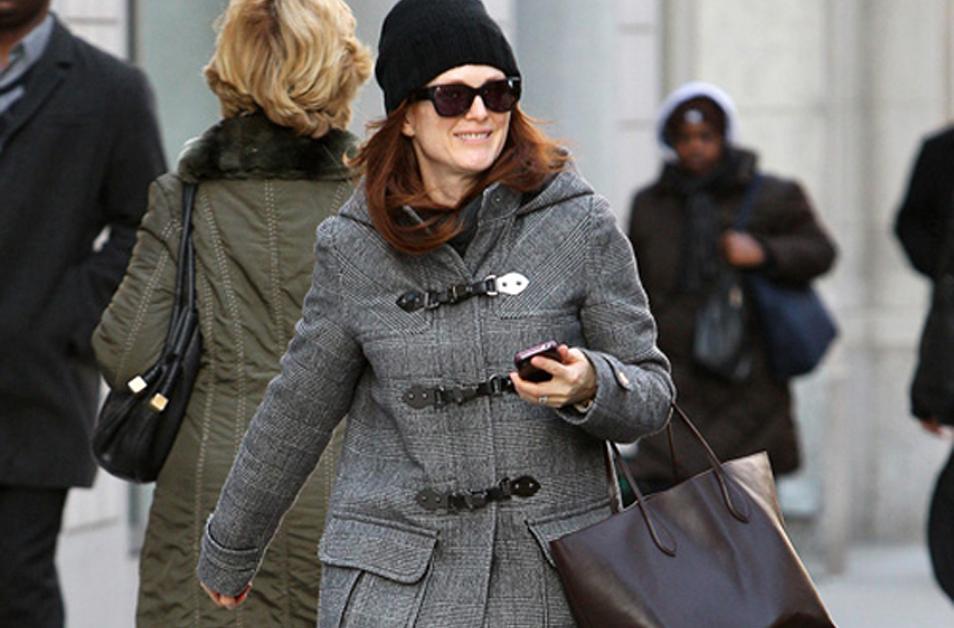 Julianne Moore Bundles Up in Chilly NYC