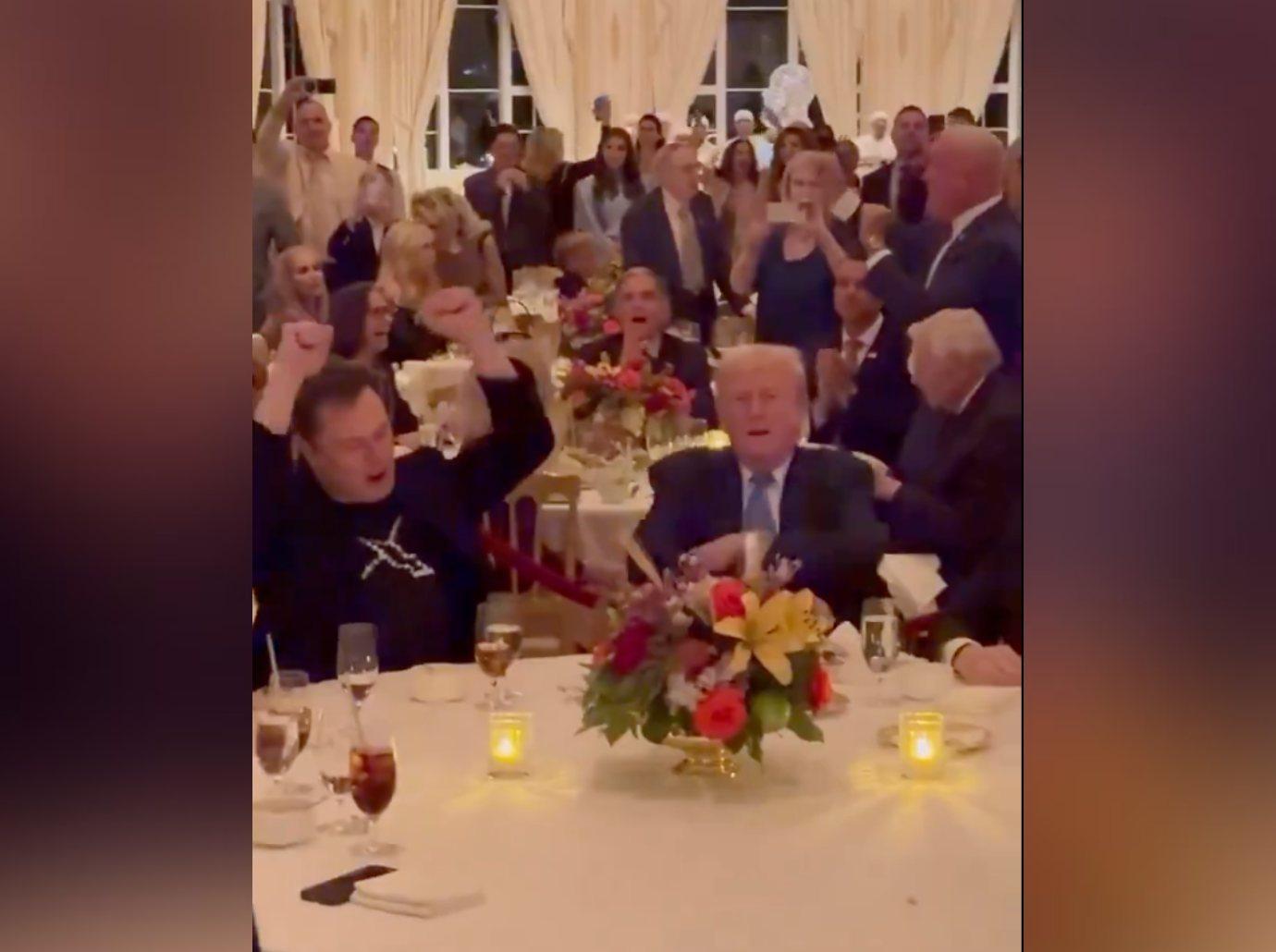 Donald Trump Celebrates Thanksgiving With Barron, Melania & Elon Musk