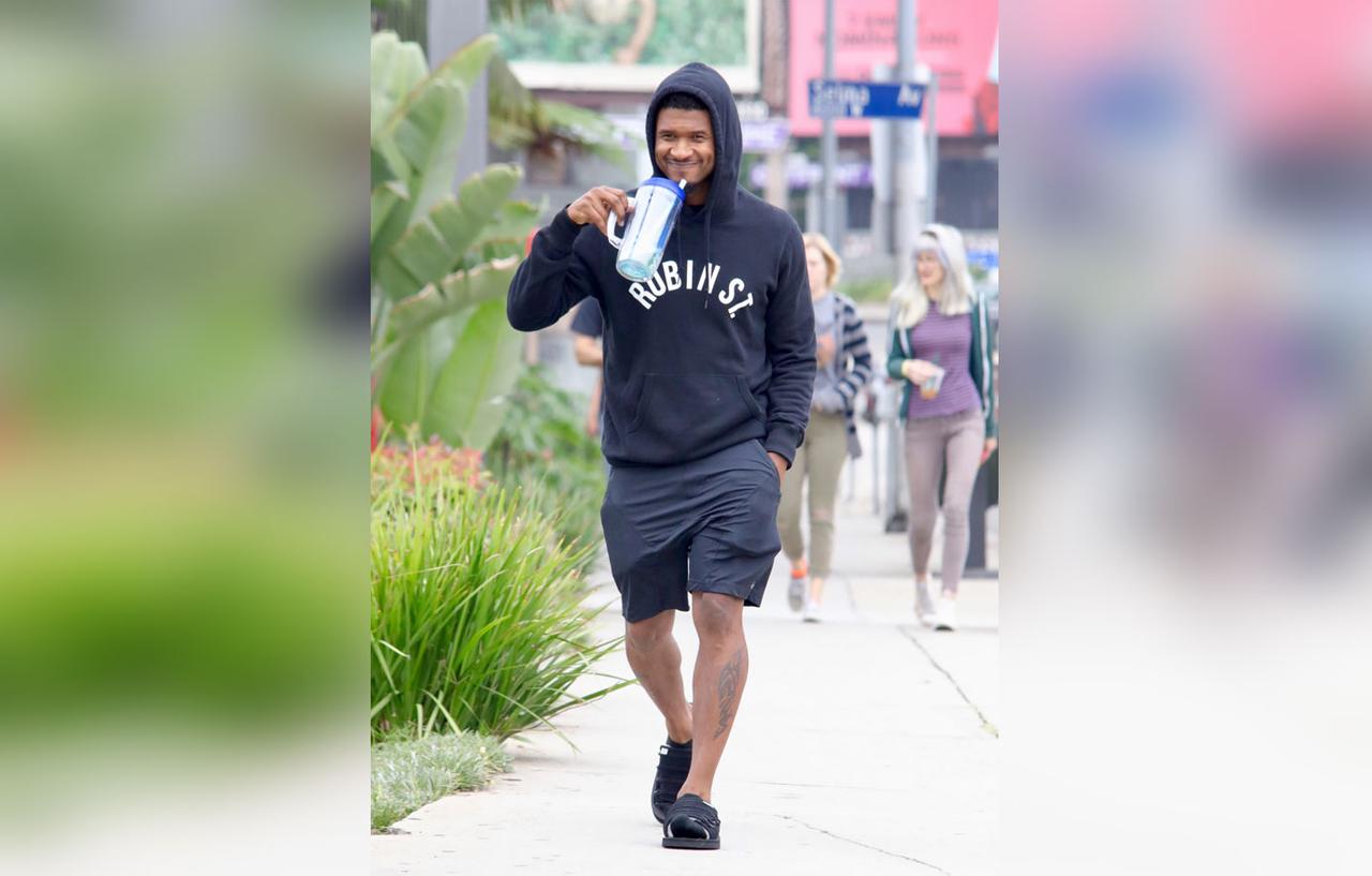 Usher Looks In Good Spirits Following His Herpes Scandal
