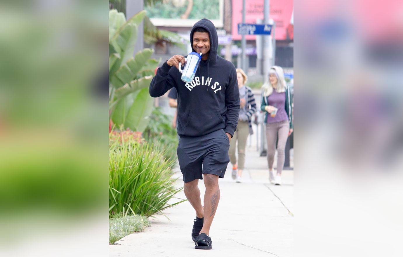 Usher Looks In Good Spirits Following His Herpes Scandal