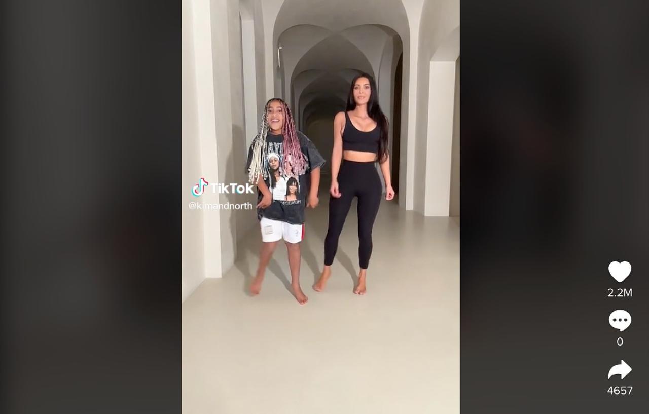 Kim Kardashian & North West Do TikTok Dance Together: Watch