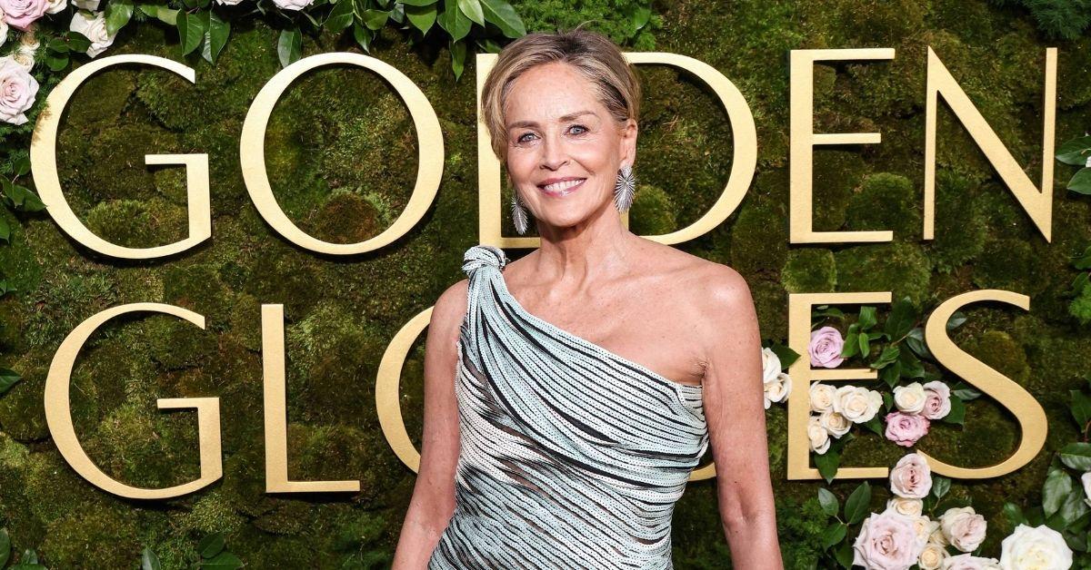 Sharon Stone Goes Braless In Stunning See-Through Top