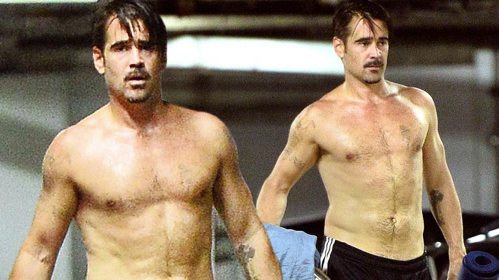 Colin Farrell Is Shirtless And Sweaty Post His Yoga Workout! See The Pics