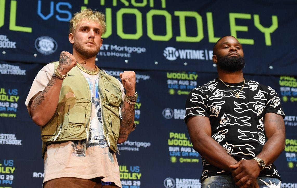 Tyron Woodley Shows Off Jake Paul Tattoo As Part Of Bet For Rematch