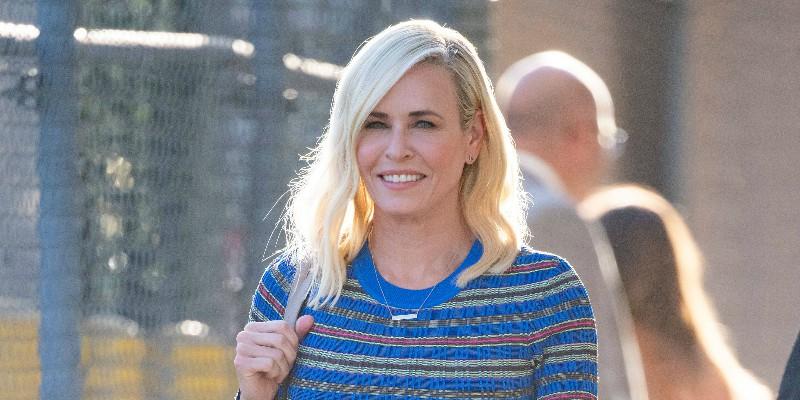 Chelsea Handler Covers Boobs With Surgical Masks While Working Out