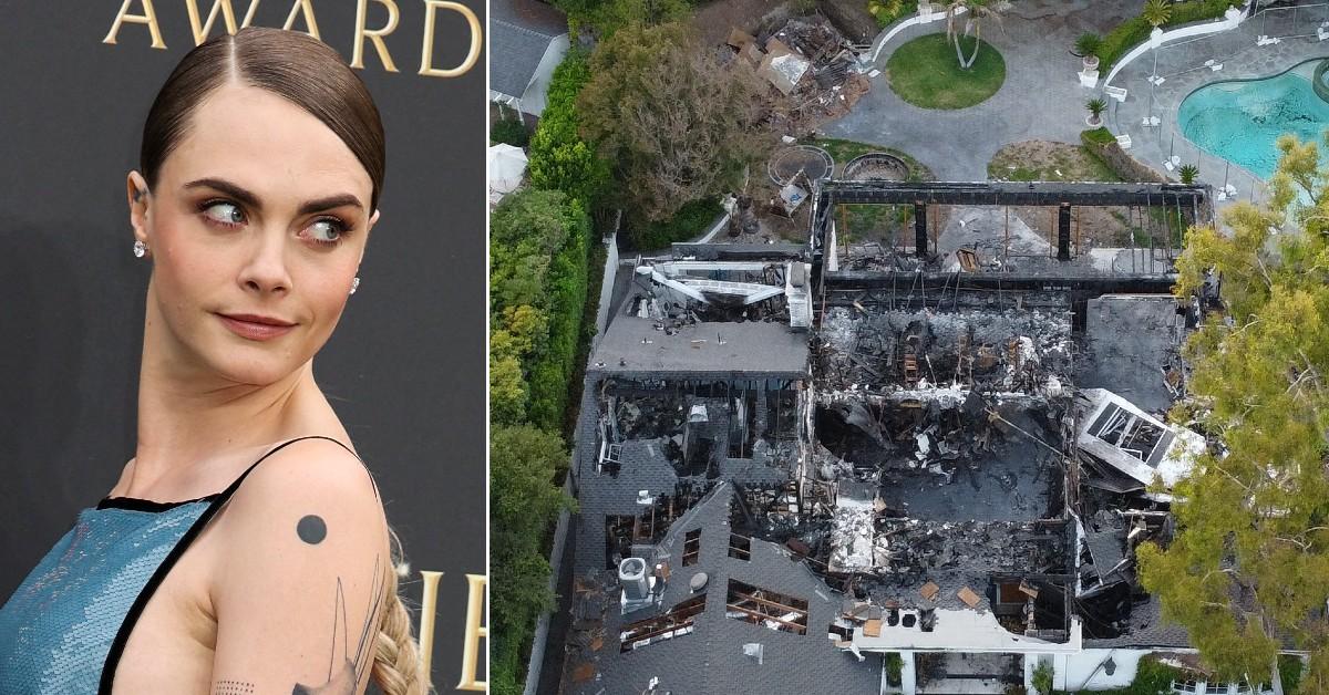 Cara Delevingne's House Destroyed In Fire Is Still A Disaster: Photos