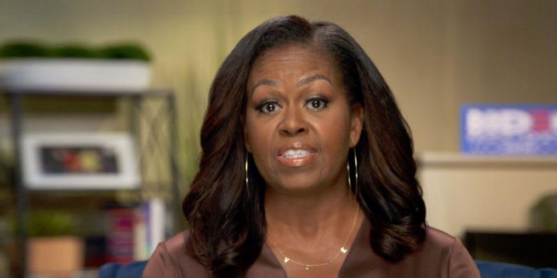 Michele Obama Wears ‘VOTE’ Necklace During Speech At 2020 DNC
