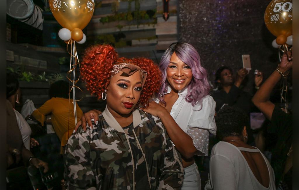 Da Brat Surprises Her Sister LisaRaye McCoy In Atlanta