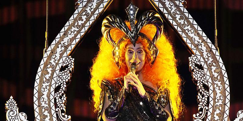 PICS Cher Rocks A Semi-Sheer Clothes While On Tour In Australia