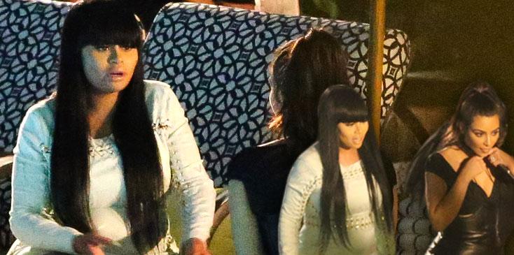 Relationship Advice! Blac Chyna Has A Private Talk With Kim Kardashian ...