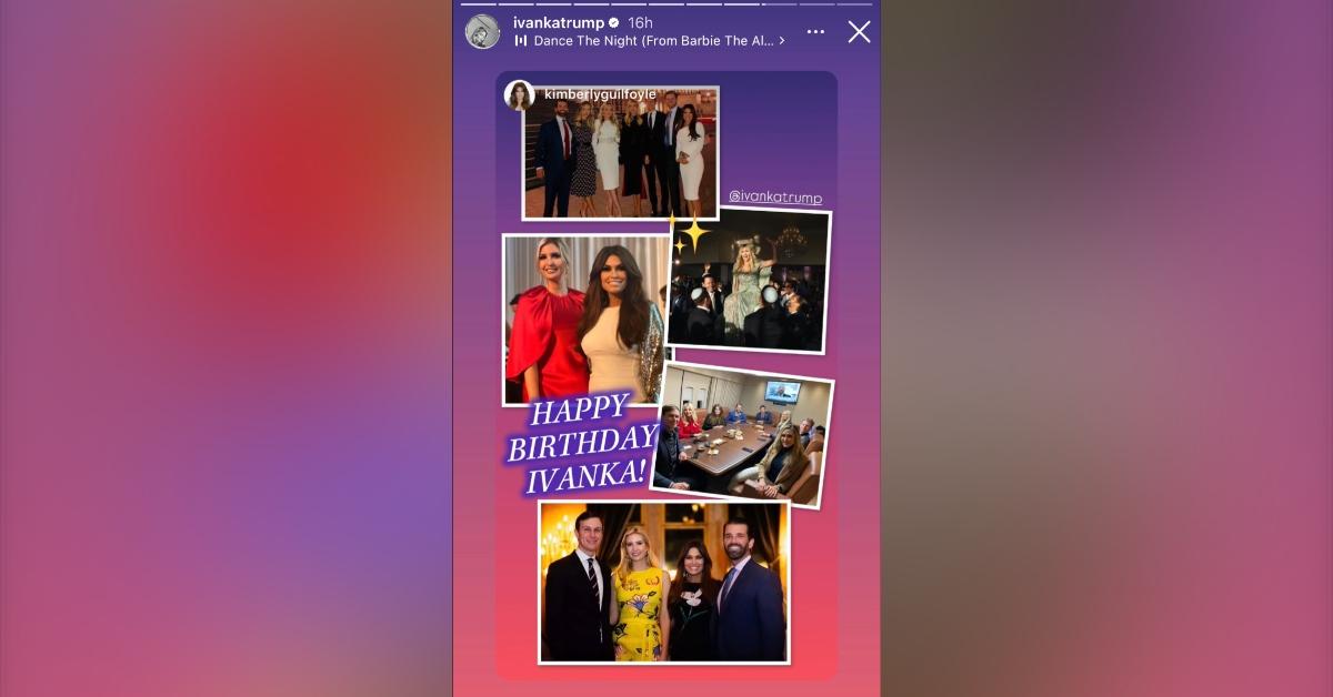 Donald Trump Jr.'s Ex Kimberly Guilfoyle Celebrates Ivanka's Birthday