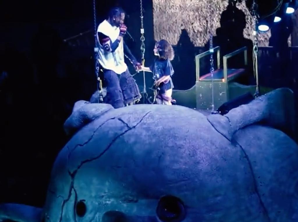 Travis Scott Brings 'Scared' Daughter Stormi, 5, On Stage At Concert
