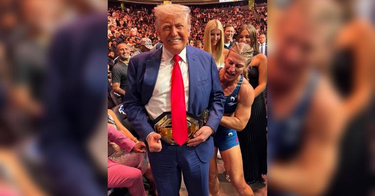 Is Donald Trump Wearing A Catheter? Or Did His Bulge Show At UFC Fight