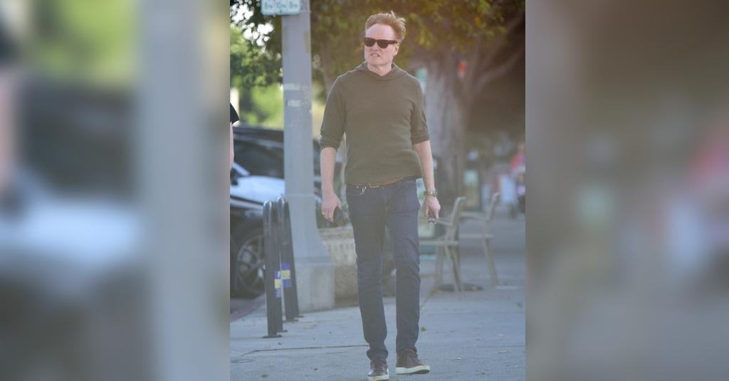 Conan O'Brien Braves High Winds To Take Son Out to Lunch In LA