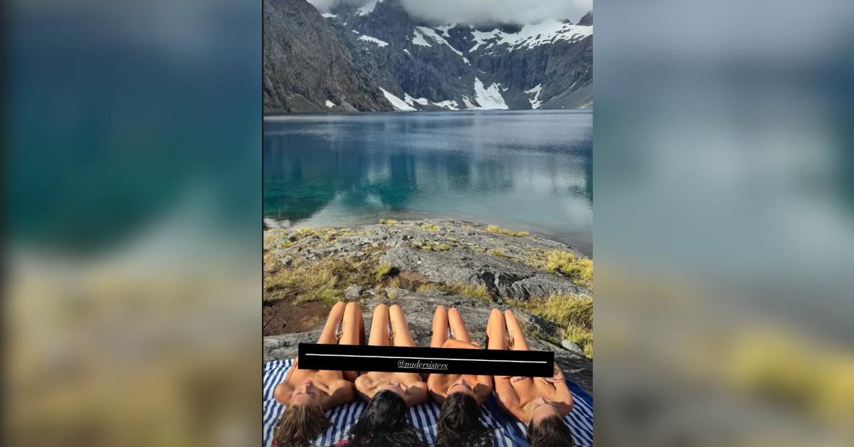 Brooks Nader And Her Sisters Go Naked During Hike In New Zealand Photo