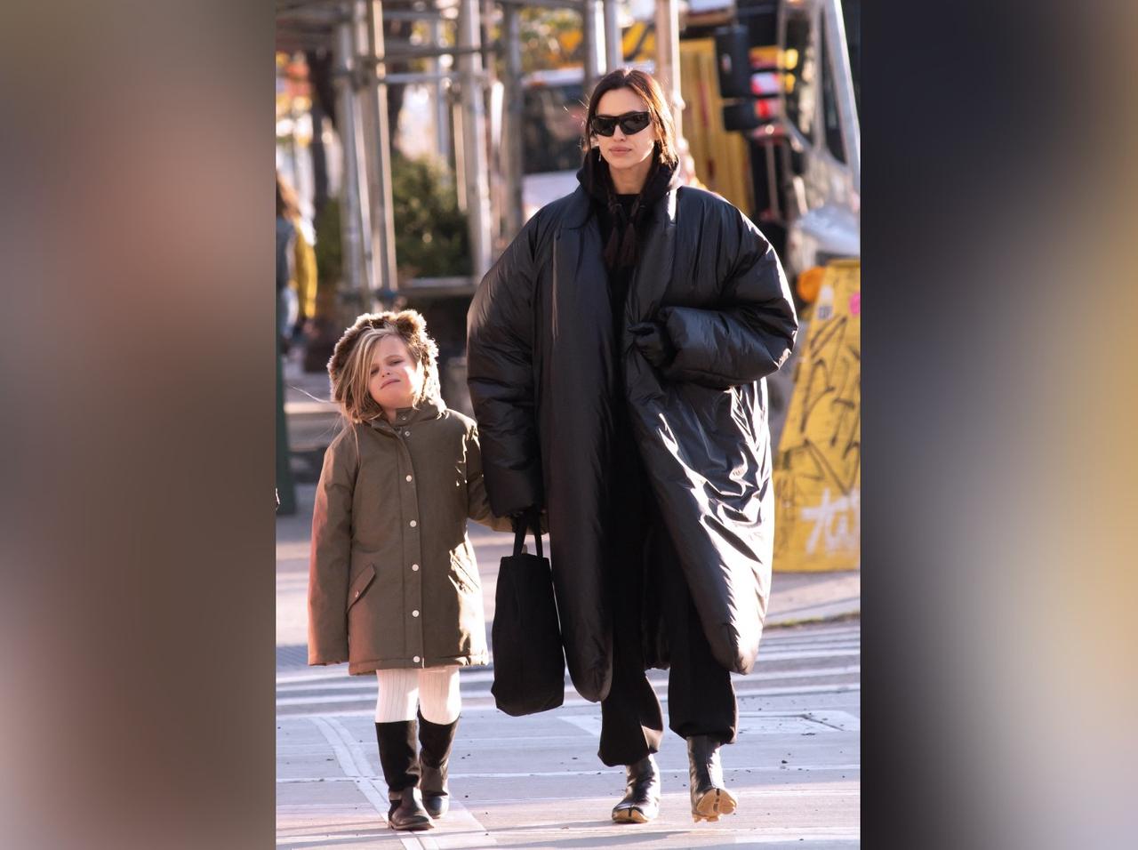 Irina Shayk Out With Daughter In NYC After Partying With Leo DiCaprio