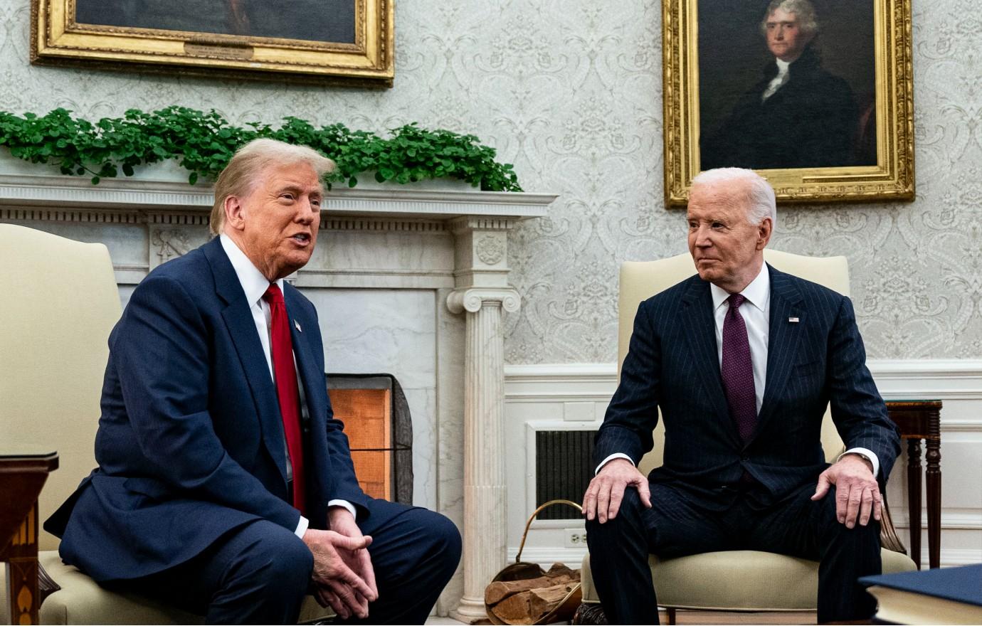 Joe Biden & Donald Trump Shake Hands, Promise 'Smooth Transition'