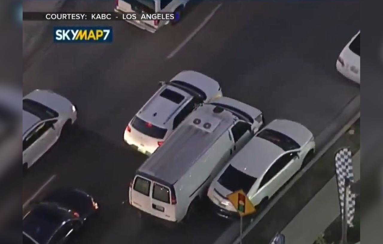 Runaway Suspect Slams Stolen Van Into Police Car In High Speed Chase