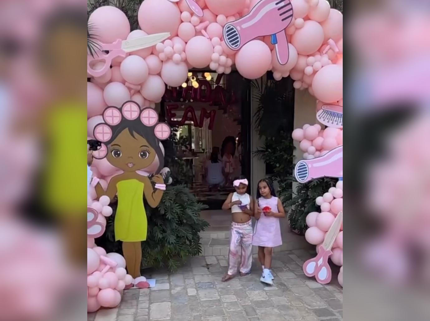 Rob Kardashian Makes Rare Sighting At Daughter Dream's Birthday Party