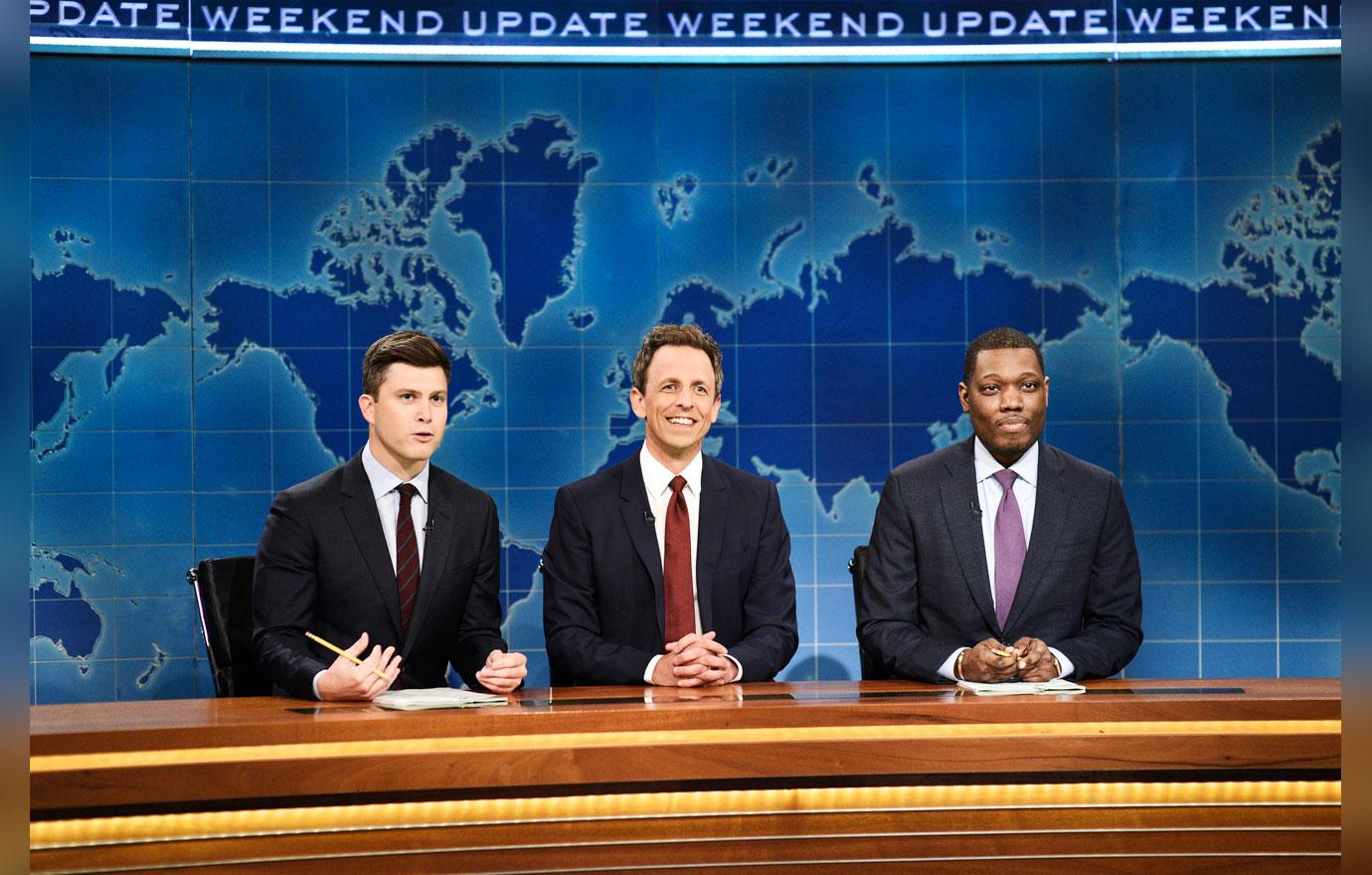 Seth Meyers Returns To The 'Weekend Update' Desk
