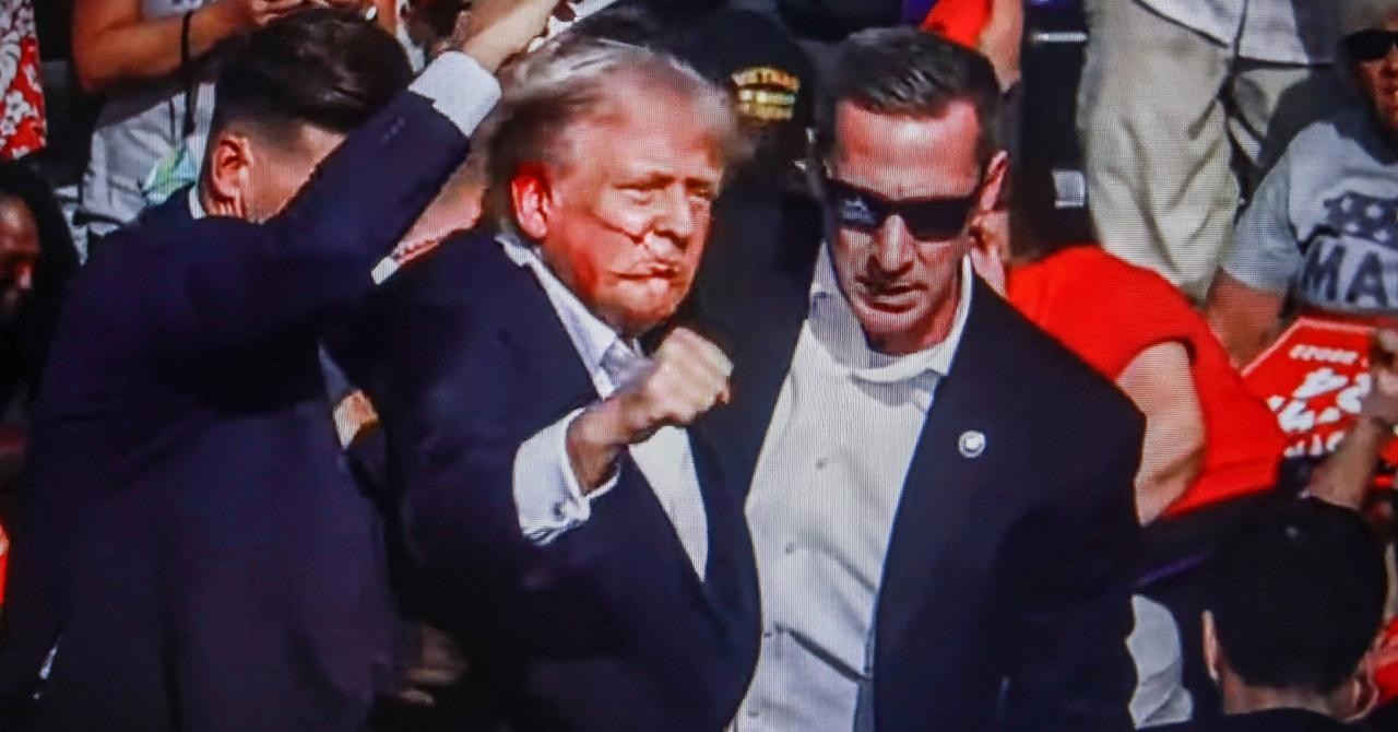 Photos Show Bullet Whizz Past Donald Trump’s Head After Hitting Ear