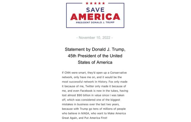 Donald Trump Takes Credit For Twitter, Facebook & Fox News' Success