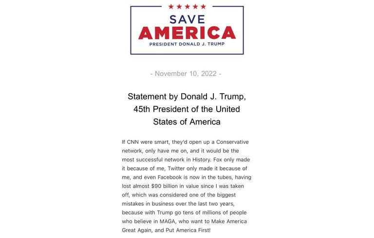 Donald Trump Takes Credit For Twitter, Facebook & Fox News' Success