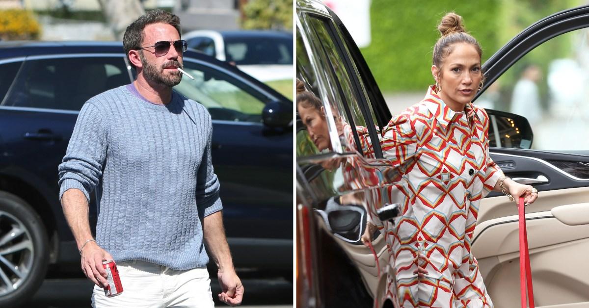 Ben Affleck Smokes A Cigarette While Driving With Jennifer Lopez