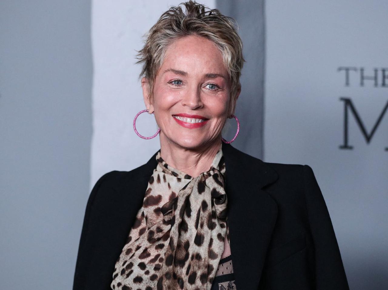 Sharon Stone Wears Lingerie To Recreate 'Basic Instinct' Scene